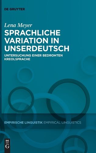 Sprachliche Variation in Unserdeutsch, Lena Meyer (9783119146166 ...
