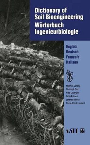 Dictionary of Soil Bioengineering Woerterbuch Ingenieurbiologie ...