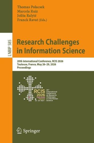 Research Challenges in Information Science, (9783032268358) — Readings ...