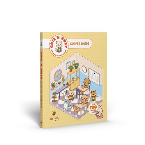 Cute 'n' Cozy Sticker Therapy: Coffee Shops, Skittledog (9781837761395 ...