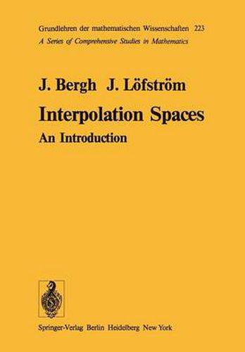 Interpolation Spaces: An Introduction, J. Bergh,J. Loefstroem (9783642664533) — Readings Books