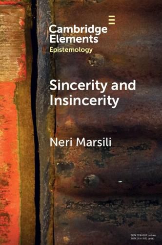 Sincerity and Insincerity, Neri Marsili (9781009348690) — Readings Books